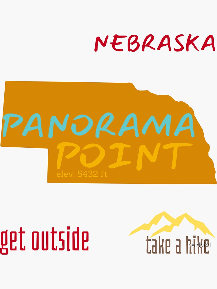 "Highest Point in the State Series - Nebraska" Sticker for Sale by ...
