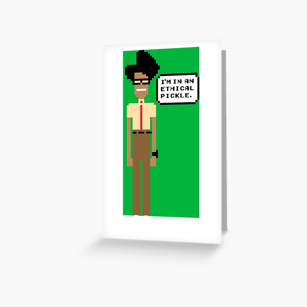 "Pixel Moss- The IT Crowd" Greeting Card by KY-i | Redbubble