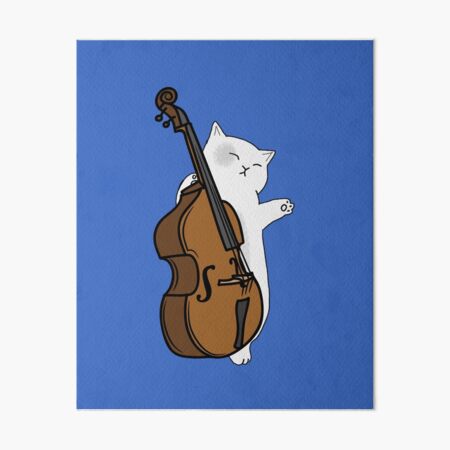 "Cute Cat Double Bass Player For Double Bass Player And Classical ...