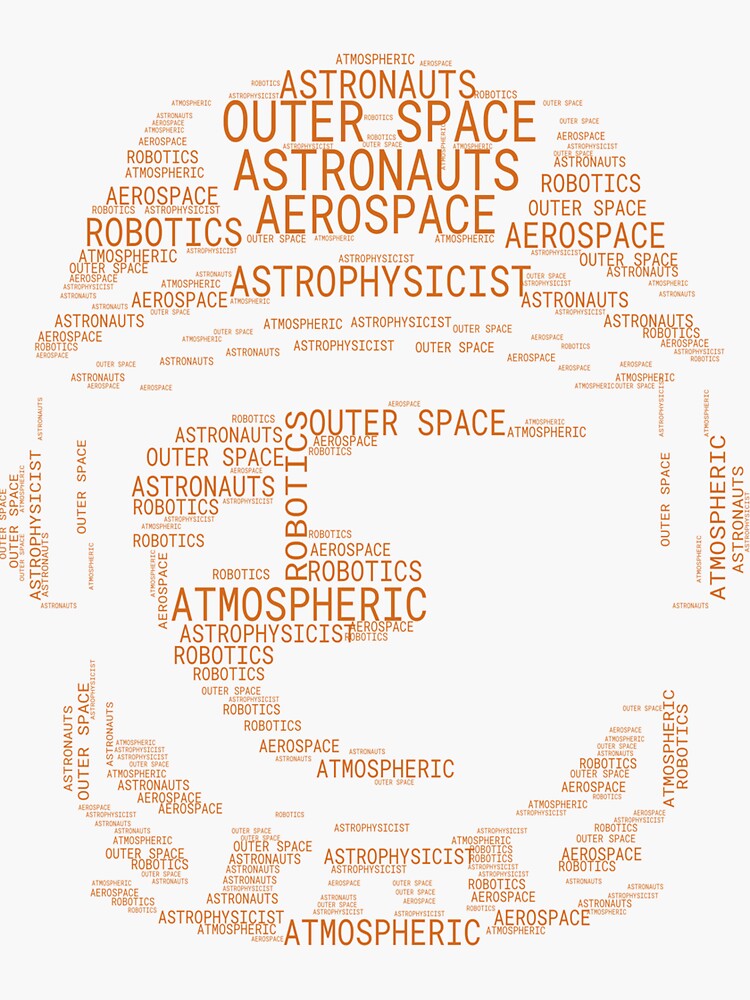 "Outer Space Word Art" Sticker for Sale by iforstyle | Redbubble