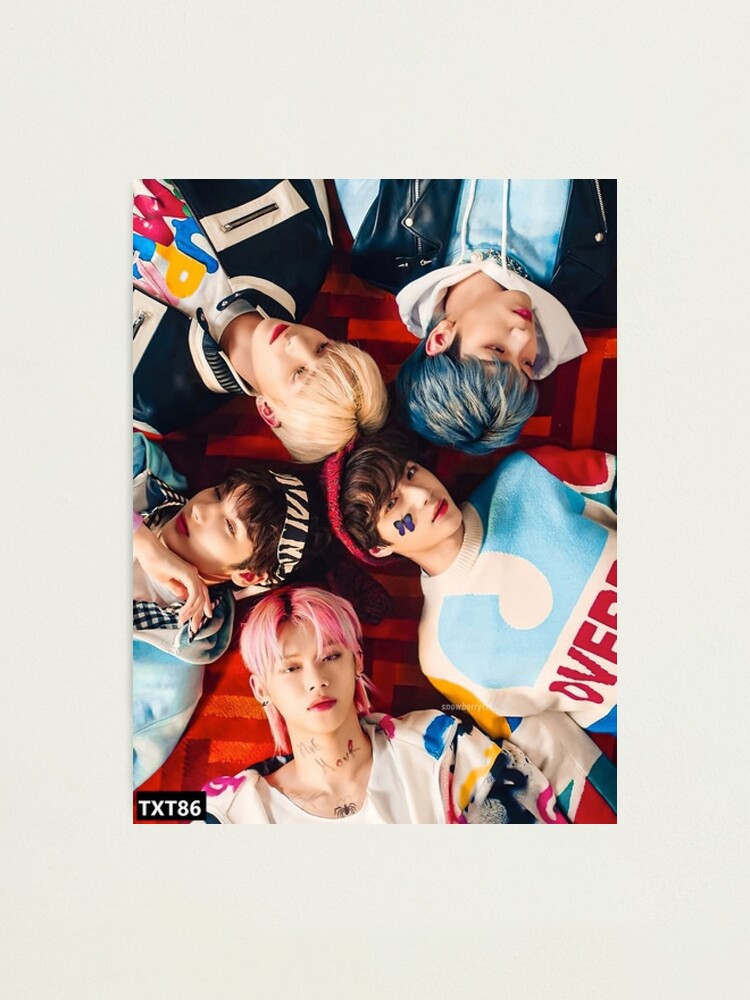 "TXT tomorrow x together poster kpop Yeonjun, Soobin, Beomgyu, Taehyun, Huening Kai ...