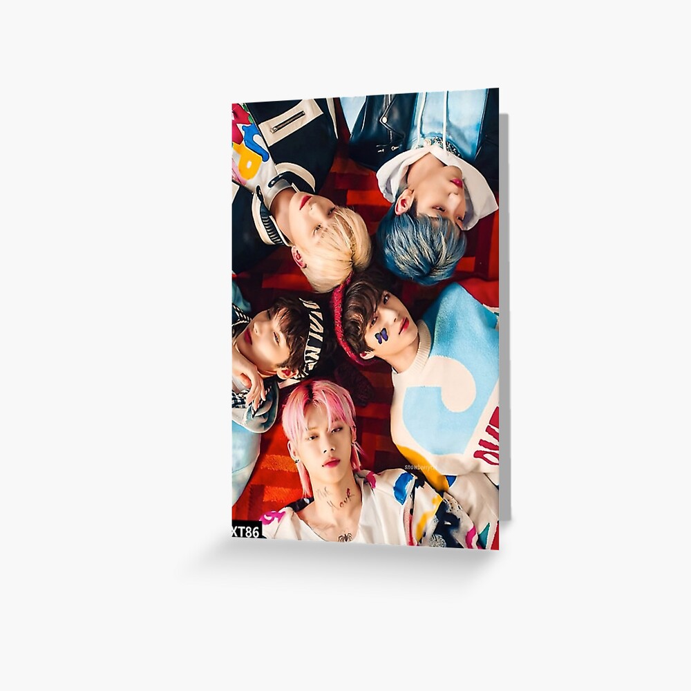 "TXT tomorrow x together poster kpop Yeonjun, Soobin, Beomgyu, Taehyun, Huening Kai" Greeting ...