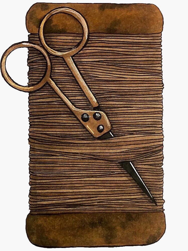 "Vintage Spool of Thread" Sticker for Sale by RayDrinksTea | Redbubble