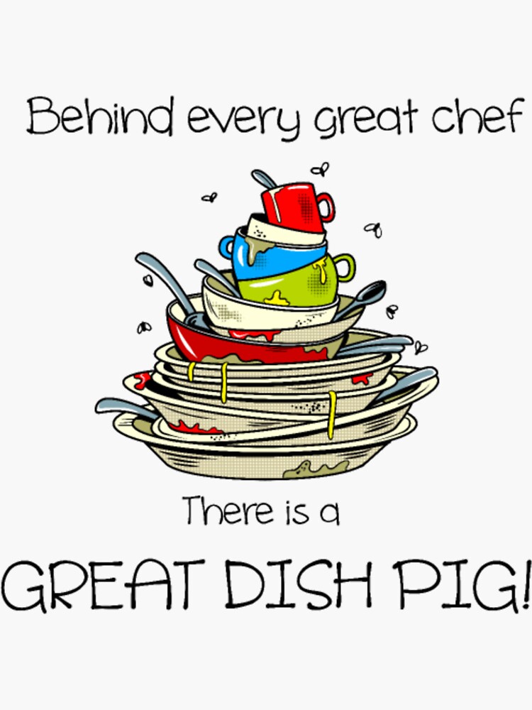 "Great dish pig" Sticker for Sale by JinChikaa | Redbubble