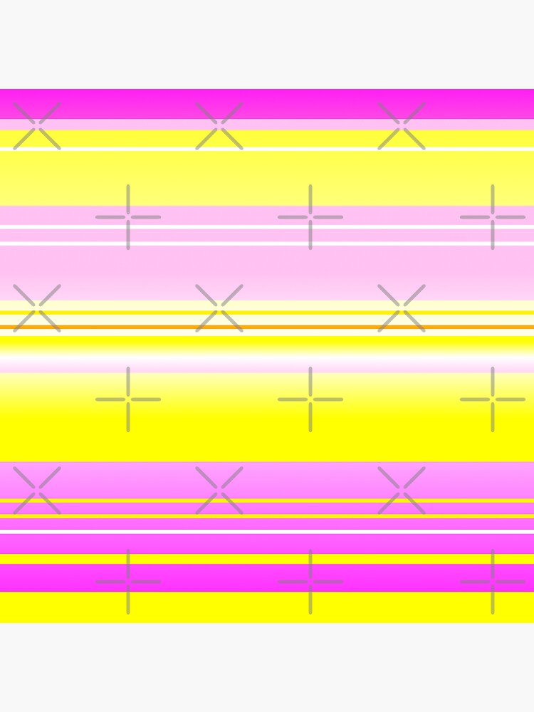 "Pink and yellow aesthetic | pink and yellow color combination" Sticker ...