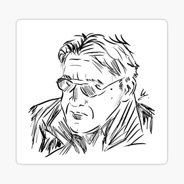 "Dr. Otto Octavius Sketch" Sticker for Sale by helensdrawings | Redbubble