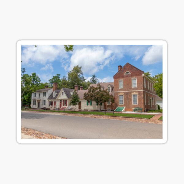 "Historic Colonial Williamsburg, Virginia in Summer" Sticker for Sale ...