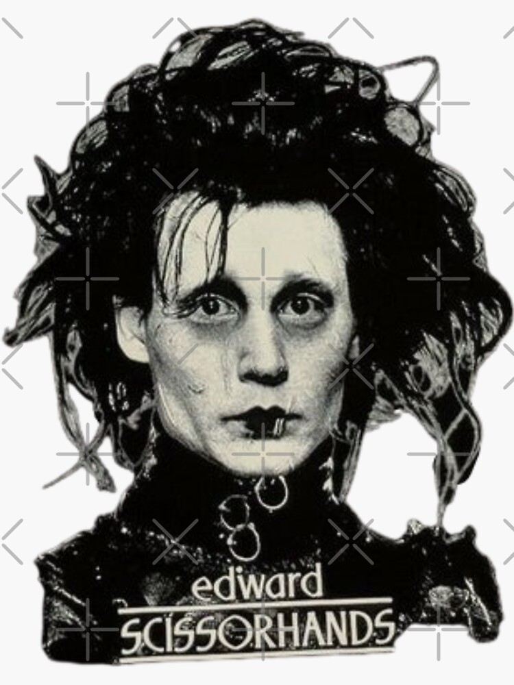 "edward scissorhands " Sticker for Sale by Valentinesday69 | Redbubble
