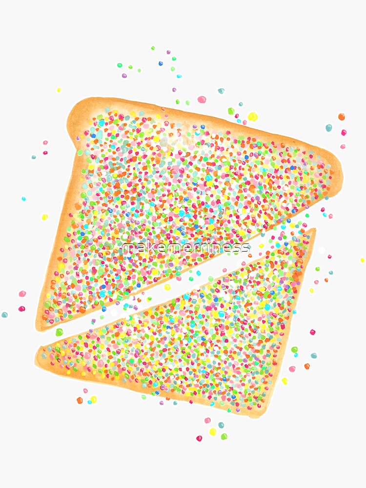 "Best Thing Since Fairy Bread - Blue" Sticker for Sale by makemerriness ...