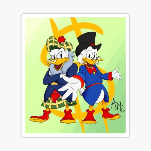 "Scrooge McDuck" Sticker for Sale by GEK-NERD | Redbubble