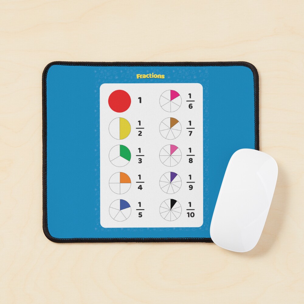 "Fractions Table for Kids | kindergarten,1st,2nd Grade, 3rd Grade and ...