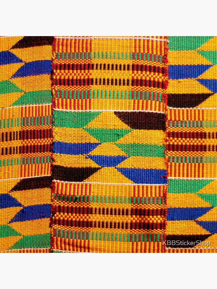 "Kente Cloth Pattern Traditional African" Sticker for Sale by ...