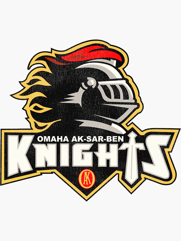 "Omaha AK Sar Ben Knights Retro Defunct Ice Hockey " Sticker for Sale ...