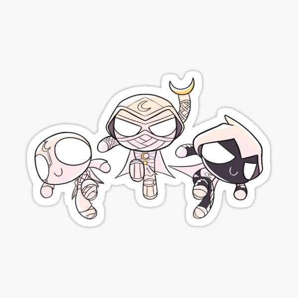 "Moon Knight (Moon Boys?)" Sticker for Sale by caztalia | Redbubble