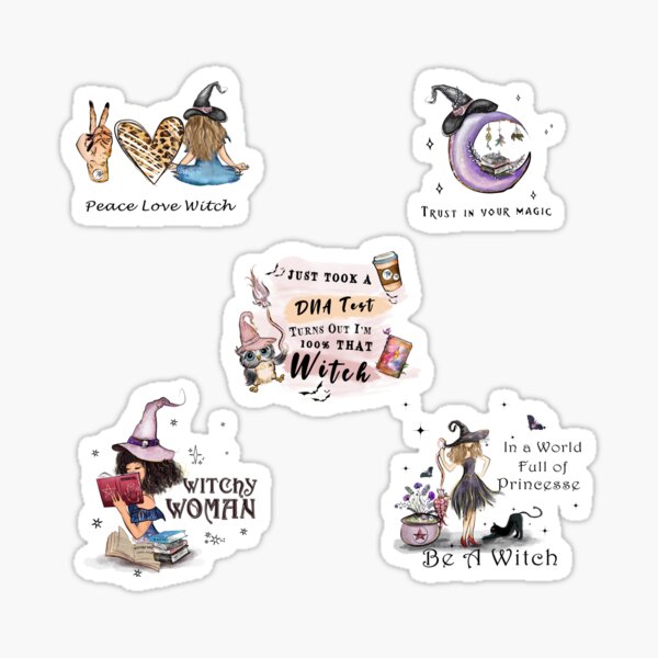 "halloween quotes witch stickers" Sticker for Sale by BitamIbaa | Redbubble