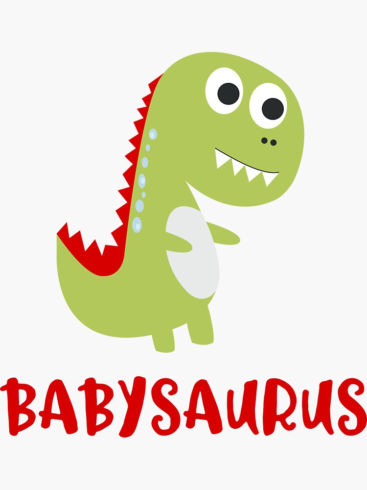 " Babysaurus Birthday Party Cute Dino Desgin" Sticker by augenpulver ...