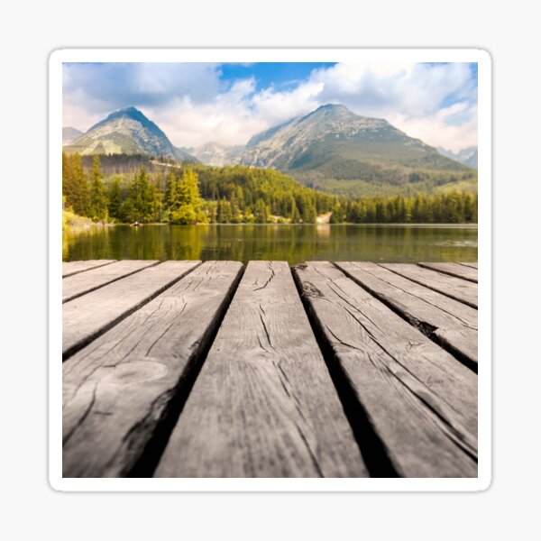 "Lake Off The Dock" Sticker for Sale by Taceo10 | Redbubble