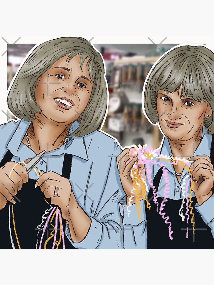 "Celebrating the icons - Prue and Trude from Kath and Kim " Sticker for ...