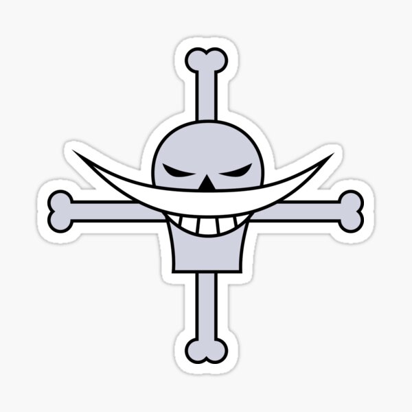 "One piece whitebeard logo" Sticker for Sale by miko42 | Redbubble