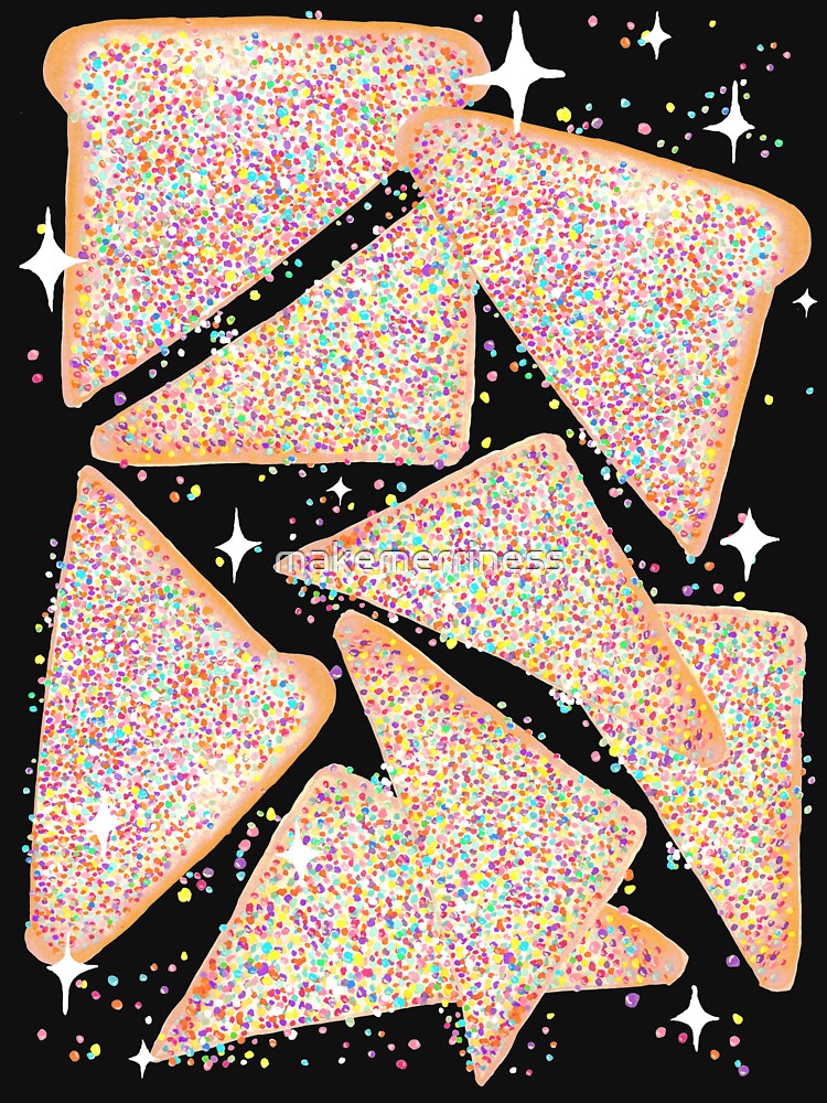 "Cosmic Fairy Bread - Original" T-shirt for Sale by makemerriness ...