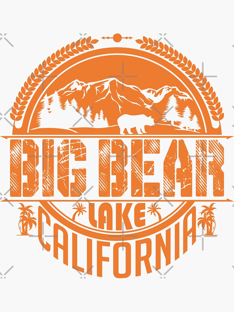 "Big Bear Lake California " Sticker for Sale by shehadstudio | Redbubble