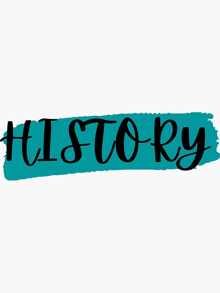 "School Subject Labels - History labels" Sticker for Sale by ...