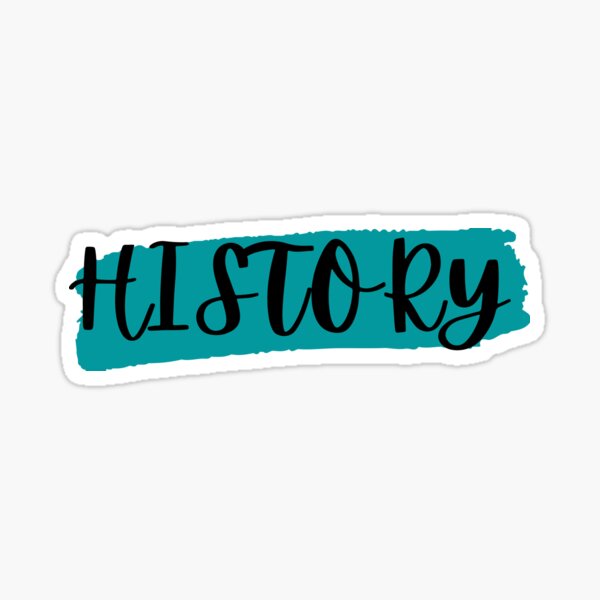 "School Subject Labels - History labels" Sticker for Sale by ...