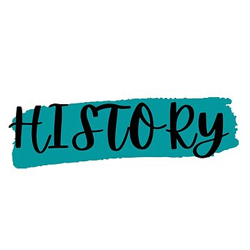"School Subject Labels - History labels" Sticker for Sale by ...