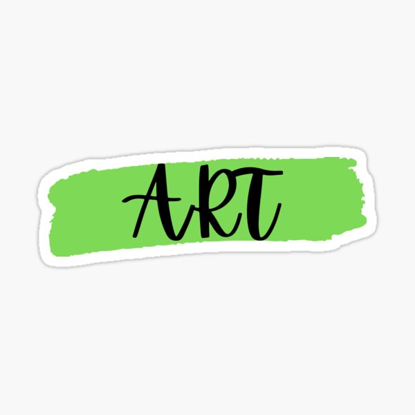 "School Subject Labels - Art label" Sticker for Sale by BuraxisQuotes ...