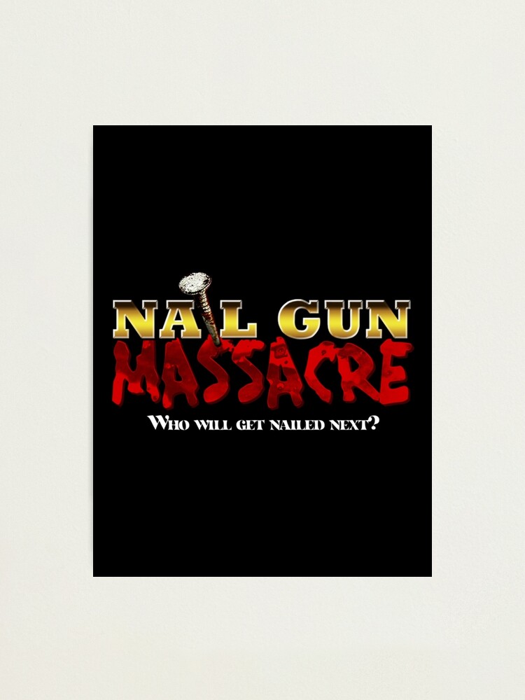 Lámina fotográfica «Nail Gun Massacre - Logo Design (1985）☆VHSGasm ...