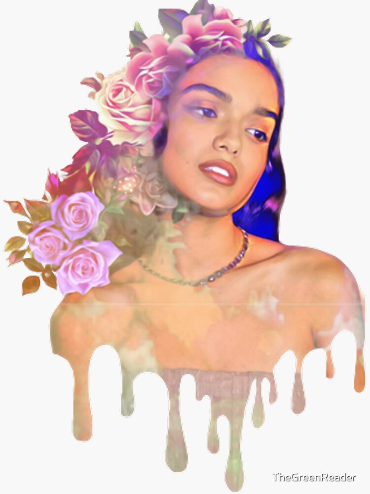 "Floral Rachel Drip" Sticker for Sale by TheGreenReader | Redbubble