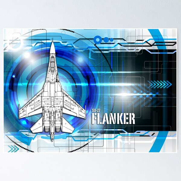 "SU-27 Flanker Blueprint" Poster for Sale by aviationart | Redbubble
