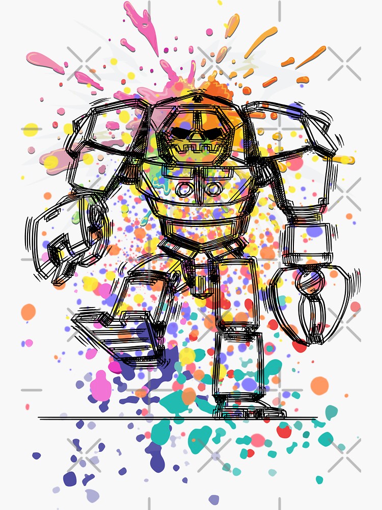 "giant mech" Sticker for Sale by Soofingscapes | Redbubble