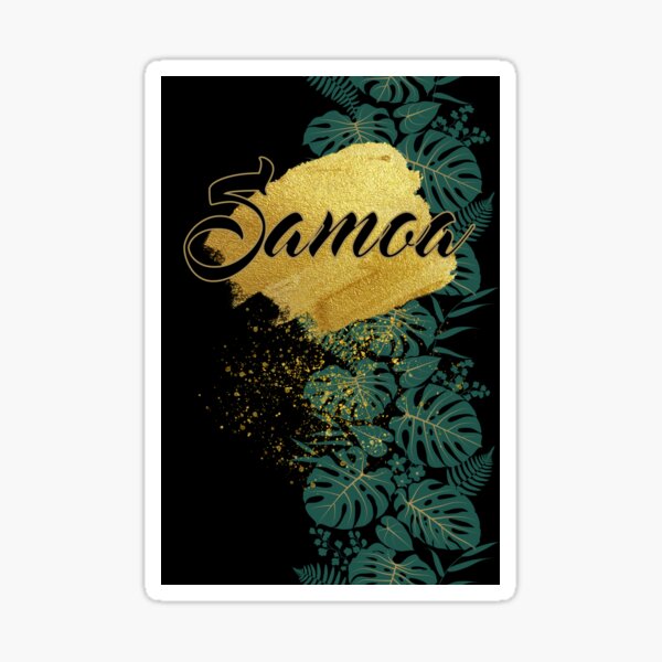 "Samoa" Sticker for Sale by PolyMicroMela | Redbubble