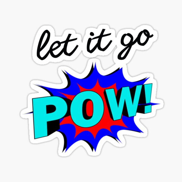 "let it go" Sticker for Sale by porsukcenter | Redbubble