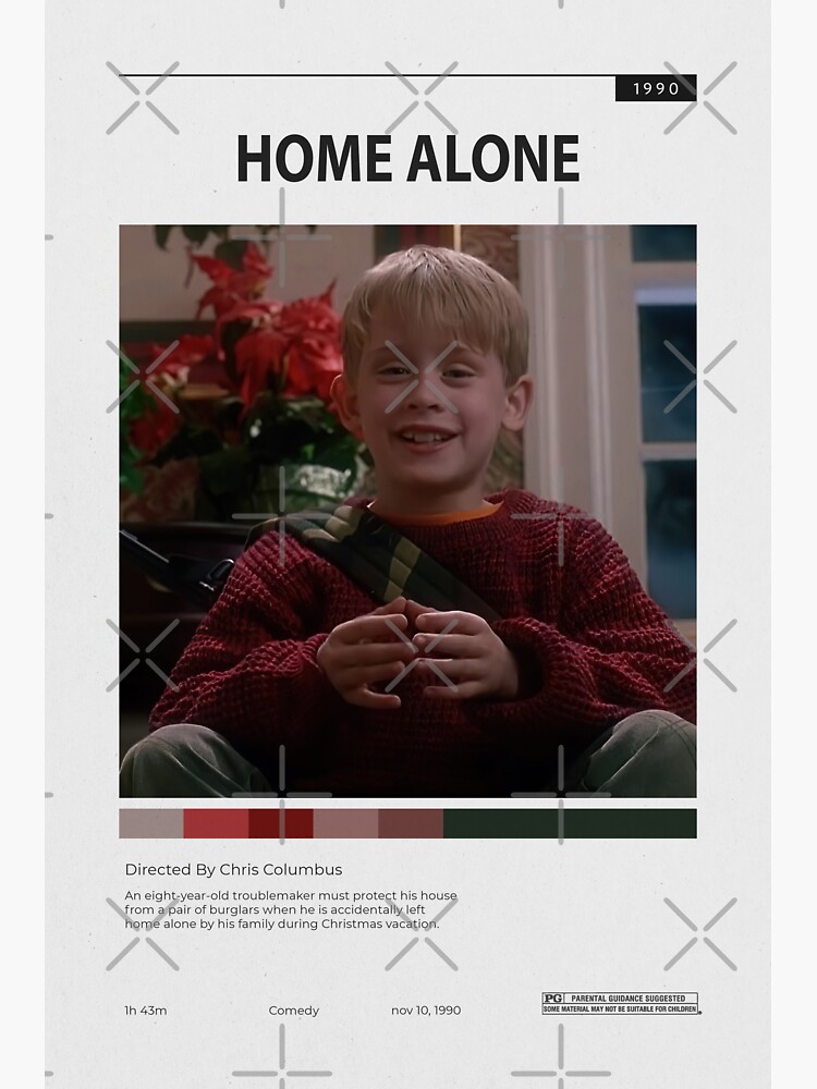 "Home Alone movie poster 1990, adventure/comedy" Sticker for Sale by ...