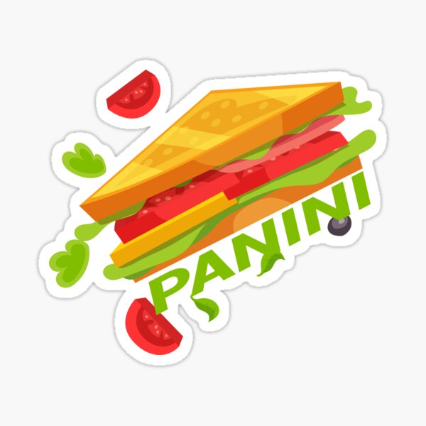 "Time for Panini sandwich" Sticker for Sale by TheAwesomeMiro | Redbubble