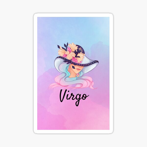 "virgo " Sticker for Sale by sanna-black | Redbubble