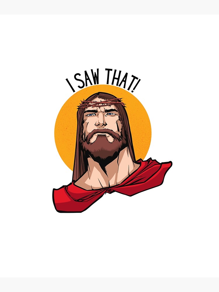 Lámina artística «jesus meme yo vi eso» de Art-IsArt | Redbubble