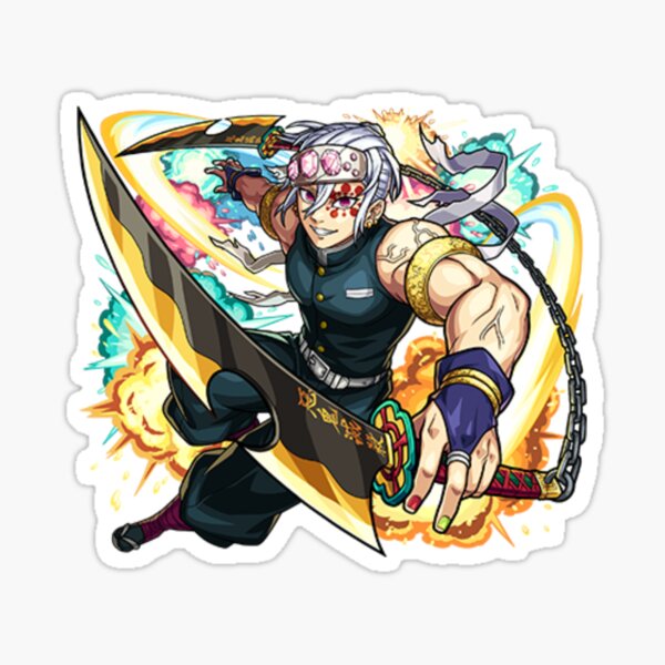 "Uzui Tengen APRONS" Sticker for Sale by lownashop | Redbubble