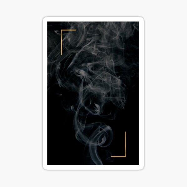 "smoke" Sticker for Sale by sanna-black | Redbubble