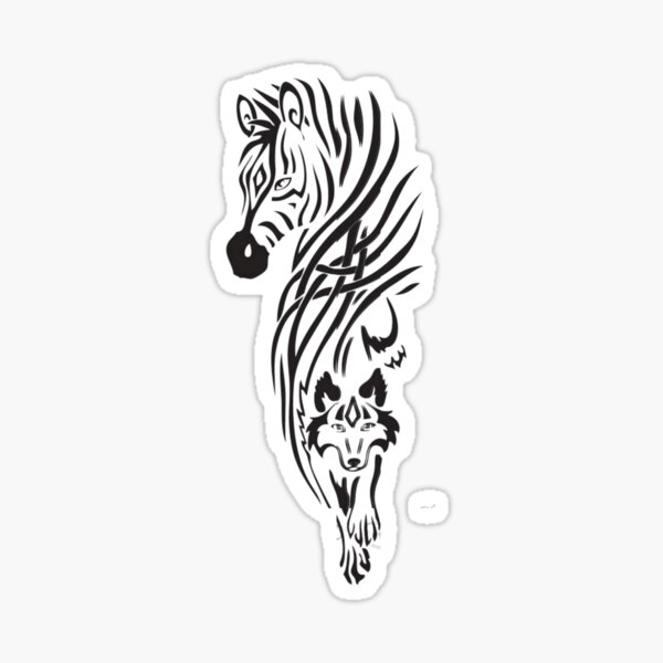 "zebra fox" Sticker for Sale by KAONZA | Redbubble