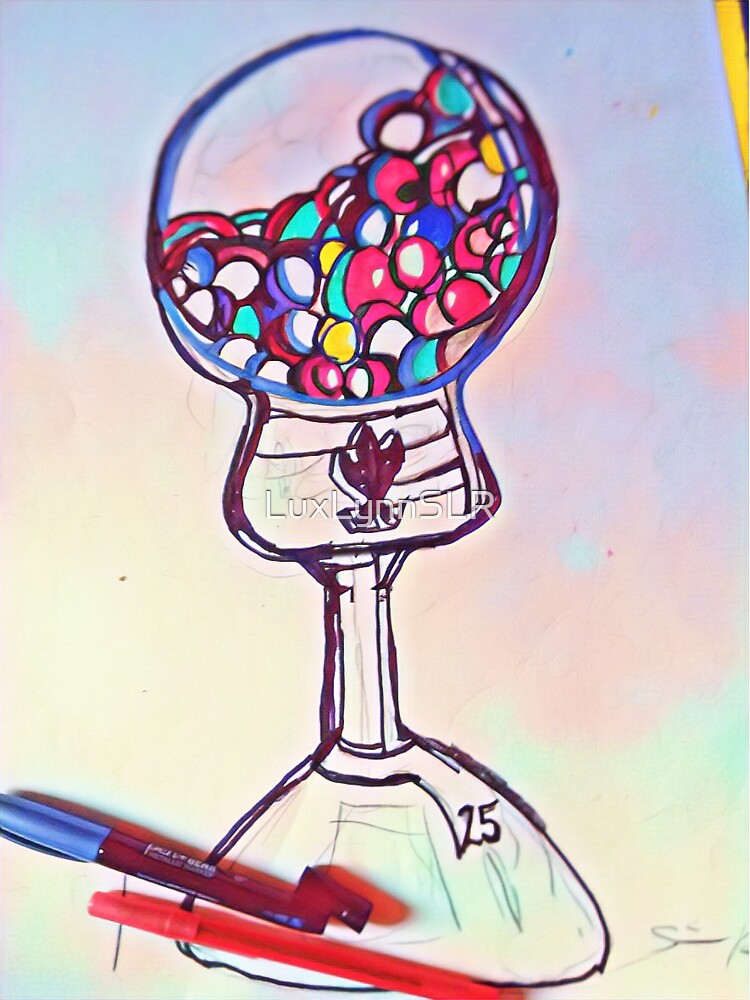 "Gumball Machine" Sticker for Sale by LuxLynnSLR | Redbubble