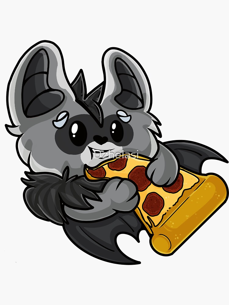 "Snack Bat: Pepperoni Pizza" Sticker for Sale by Dzhelasi | Redbubble