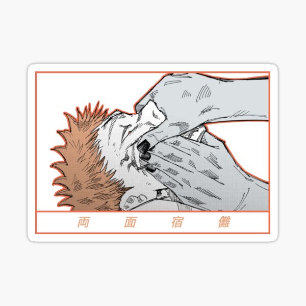 "Jujutsu Kaisen Ryomen Sukuna: Fingers" Sticker for Sale by SAIKI ...