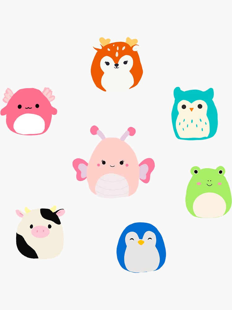 "Squishmallow sticker pack" Sticker for Sale by NICRICE | Redbubble
