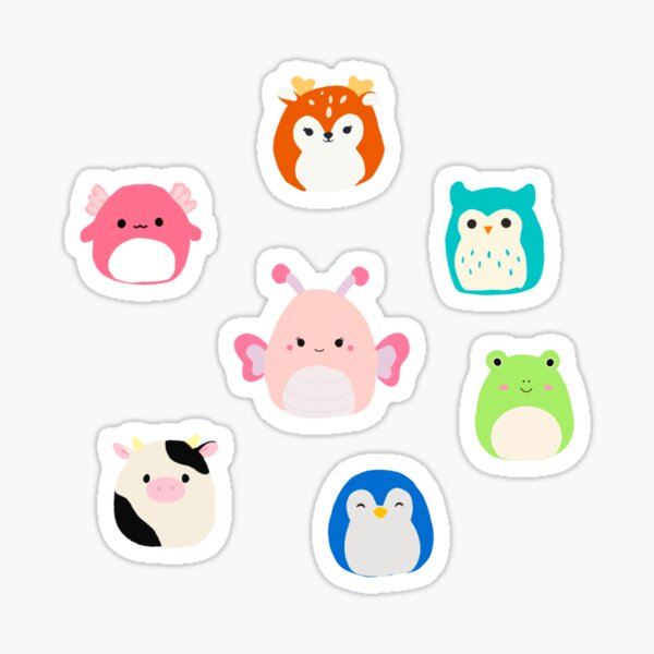 "Squishmallow sticker pack" Sticker for Sale by NICRICE | Redbubble