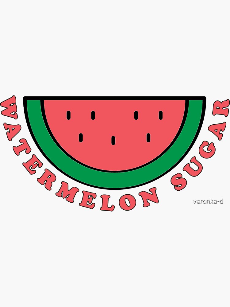"Watermelon sugar - Harry Styles" Sticker for Sale by veronka-d | Redbubble
