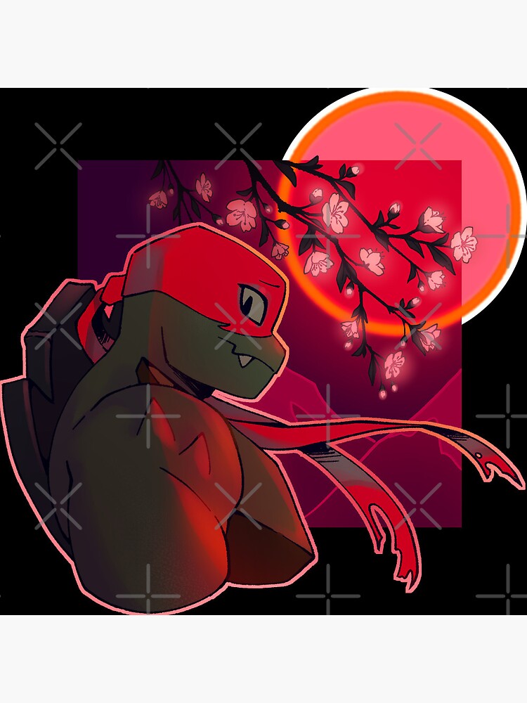"Rise of the Teenage Mutant Ninja Turtles Raph Vaporwave Sticker" Pin ...