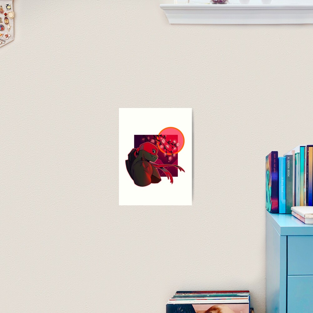 "Rise of the Teenage Mutant Ninja Turtles Raph Vaporwave Sticker ...